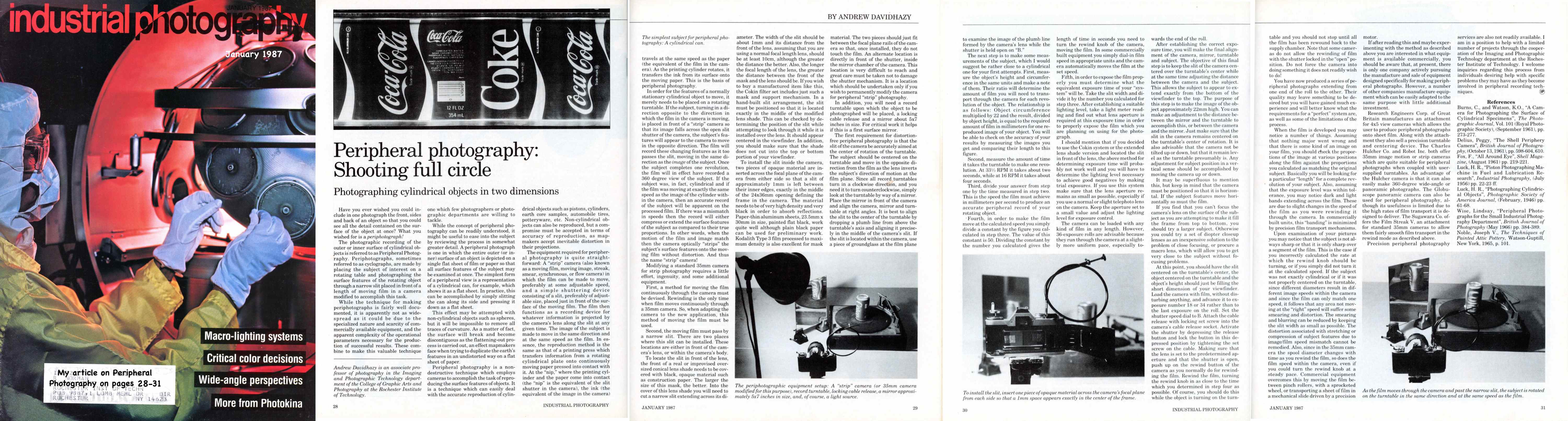 Photography Articles by Professor Andrew Davidhazy and friends